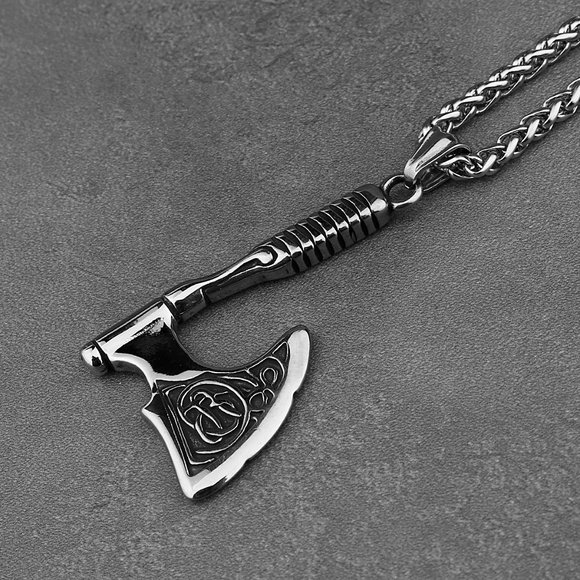 Accessories | Viking Axe Phoenix Rune Amulet Double Sided Rune Pendant ...